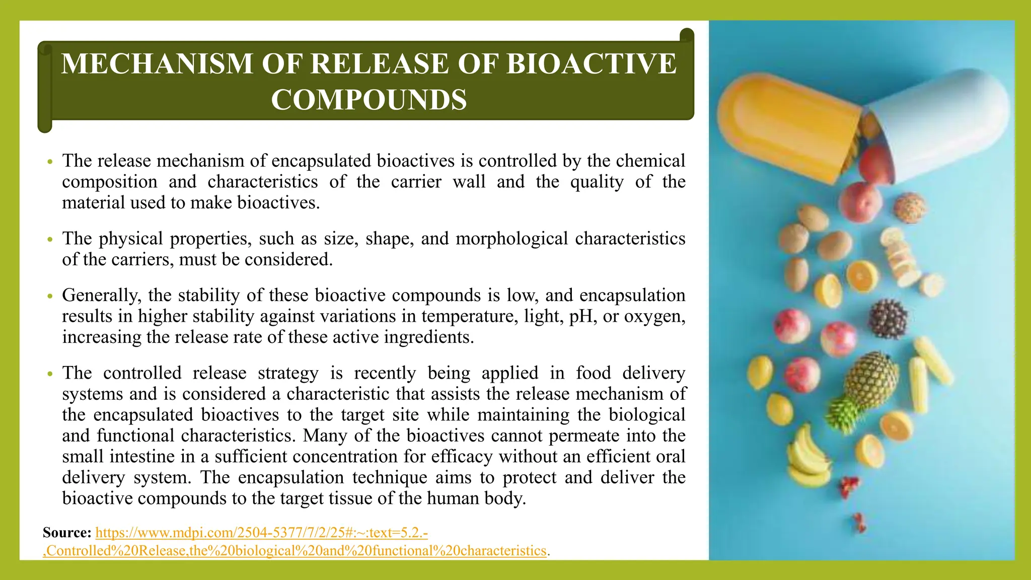 Micro Encapsulation As A Noble Technique For Application Of Bio Active Compounds In The Food