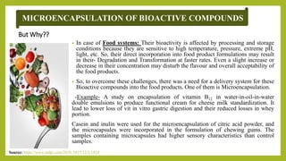 Micro-encapsulation as a noble technique for application of Bio-active ...