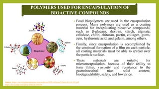 Micro-encapsulation as a noble technique for application of Bio-active ...