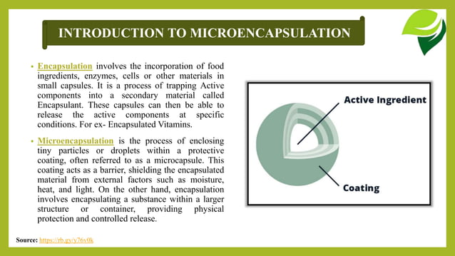 Micro Encapsulation As A Noble Technique For Application Of Bio Active Compounds In The Food