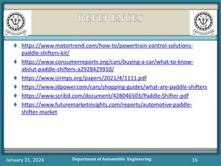 Paddle shifter | PPTX