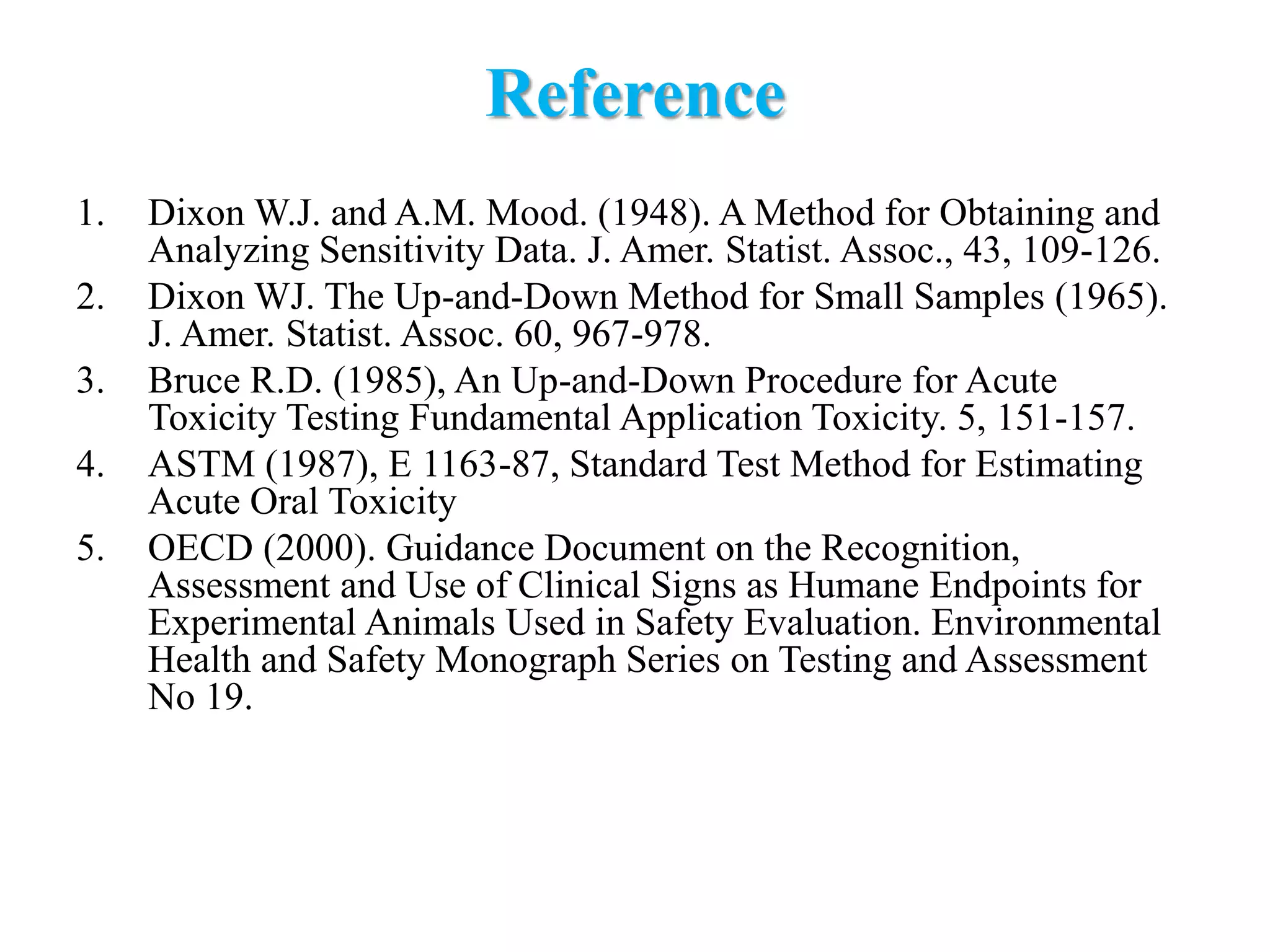 Acute Toxicity by OECD Guidelines | PPTX