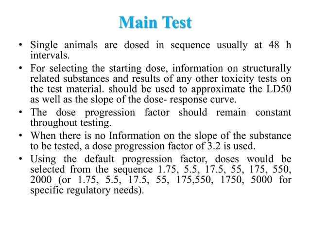 Acute Toxicity by OECD Guidelines | PPTX | Chemistry | Science
