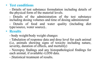 Acute Toxicity by OECD Guidelines | PPTX