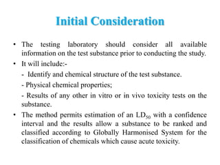Acute Toxicity by OECD Guidelines | PPTX