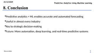 Seminar Predictive Analytics in Machine Learning | PPTX