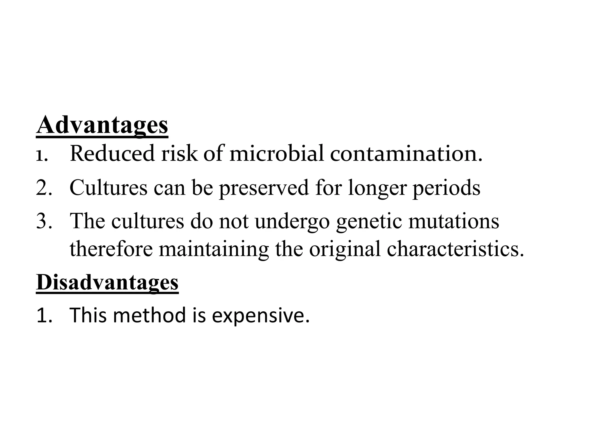 Microbial Culture Preservation and its Methods | PPTX