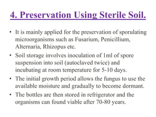 Microbial Culture Preservation and its Methods | PPTX