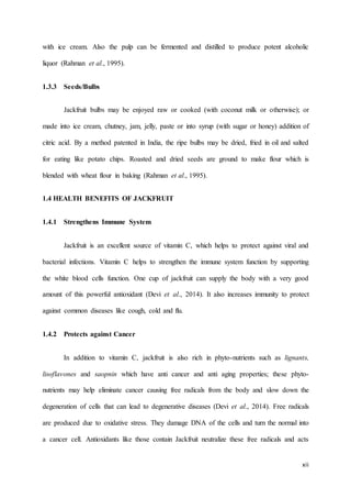 NUTRIENT COMPOSITION AND HEALTH IMPLICATIONS OF JACKFRUIT AND JACKFRUIT ...