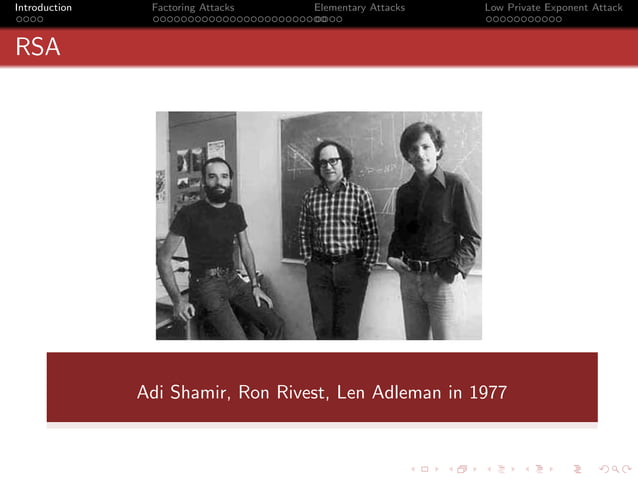 Security Attacks On Rsa Pdf Information And Network Security Computing