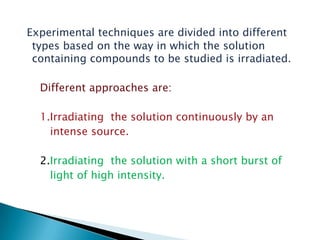 Electrochemical Monitoring of Photolytic Intermediates | PPT