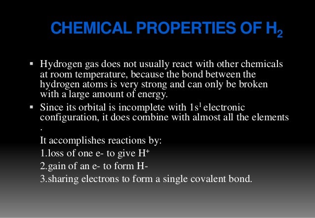 ALL ABOUT OF HYDROGEN IN A PRESENTATION