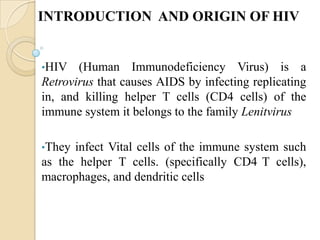 Seminar presentation on HIV at Joseph Ayo Babalola Uni | PPT