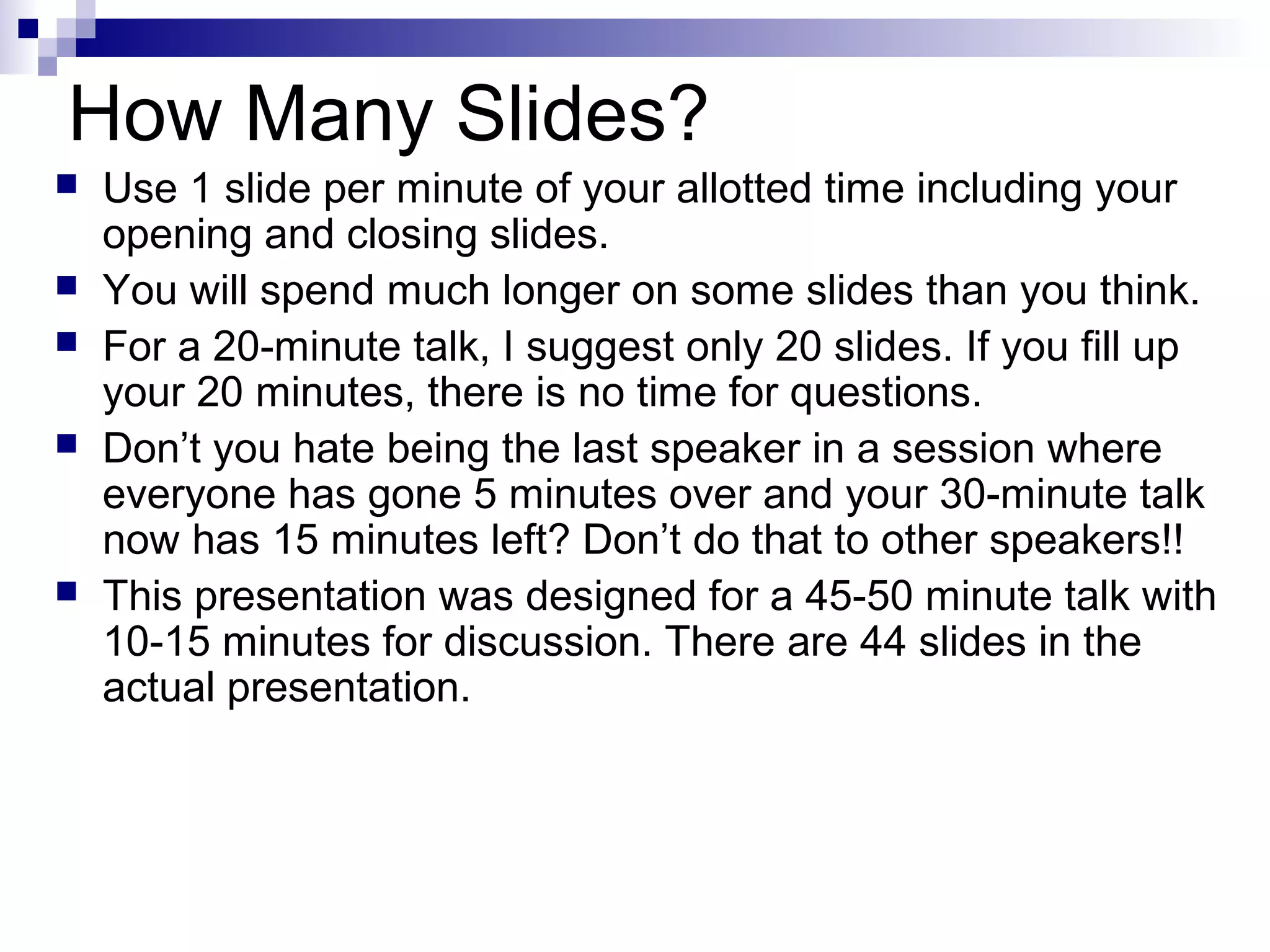 How to successfully give a seminar presentation | PPT