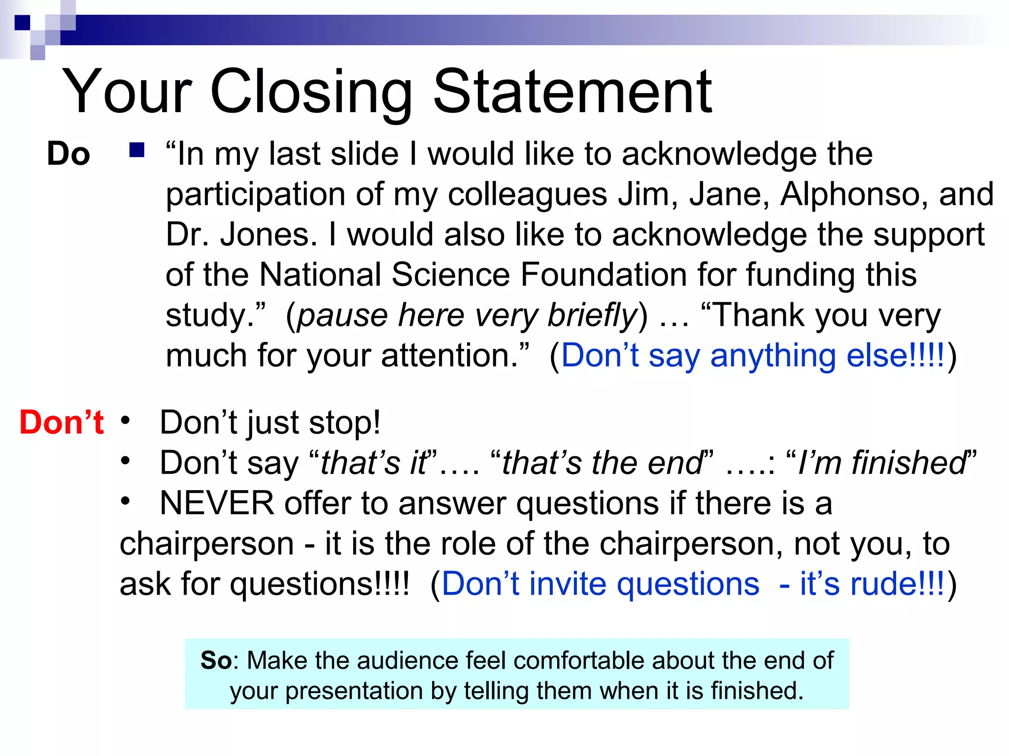 How to successfully give a seminar presentation | PPT