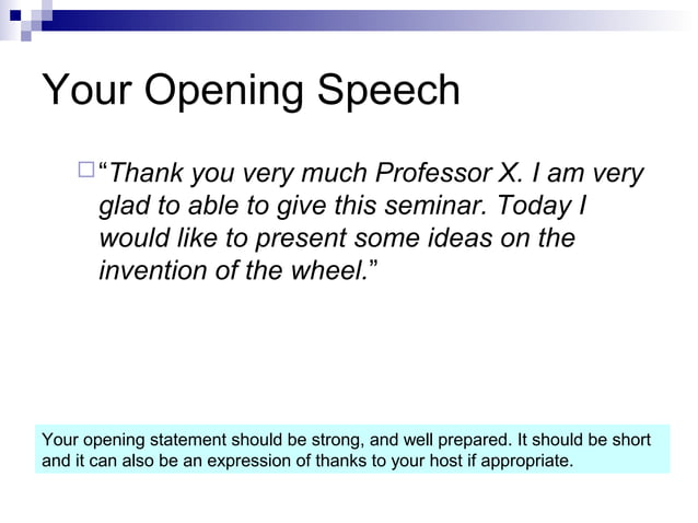 How to successfully give a seminar presentation | PPT | Internet for ...