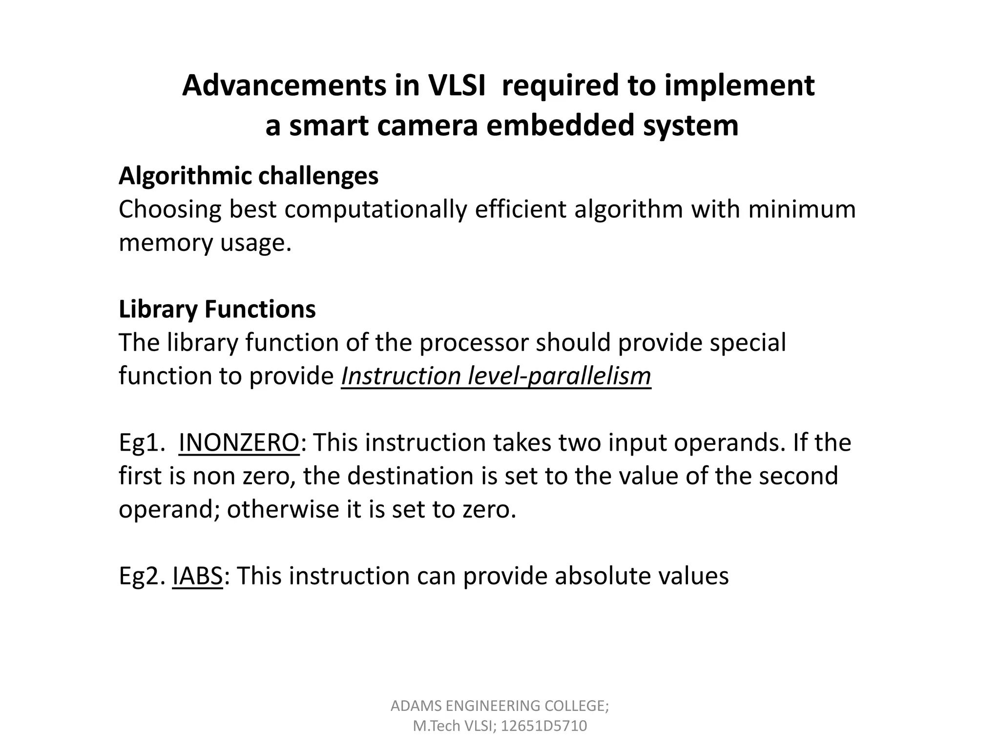 Smart Camera as Embedded System | PPTX