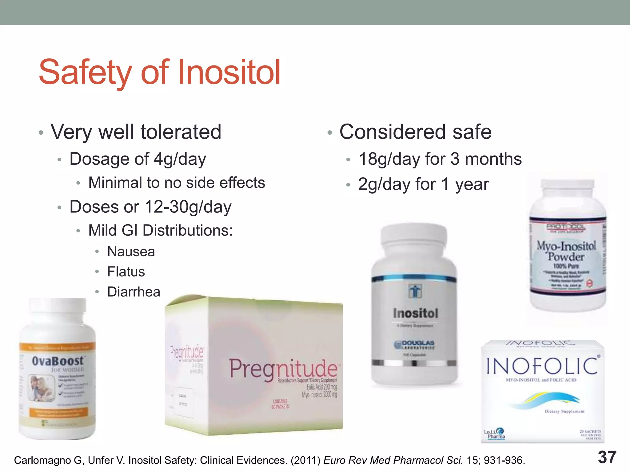 Inositol and PCOS - Seminar Presentation | PPTX
