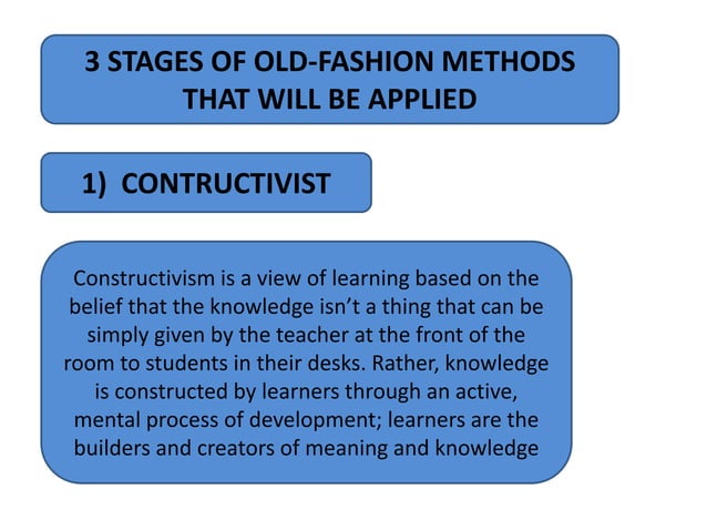 Seminar on language presentation "The effectiveness of old-fashion ...