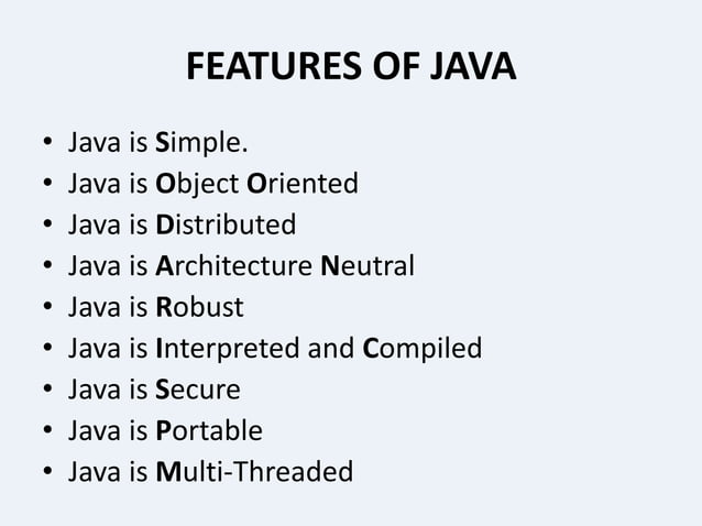 Presentation on Core java | PPTX