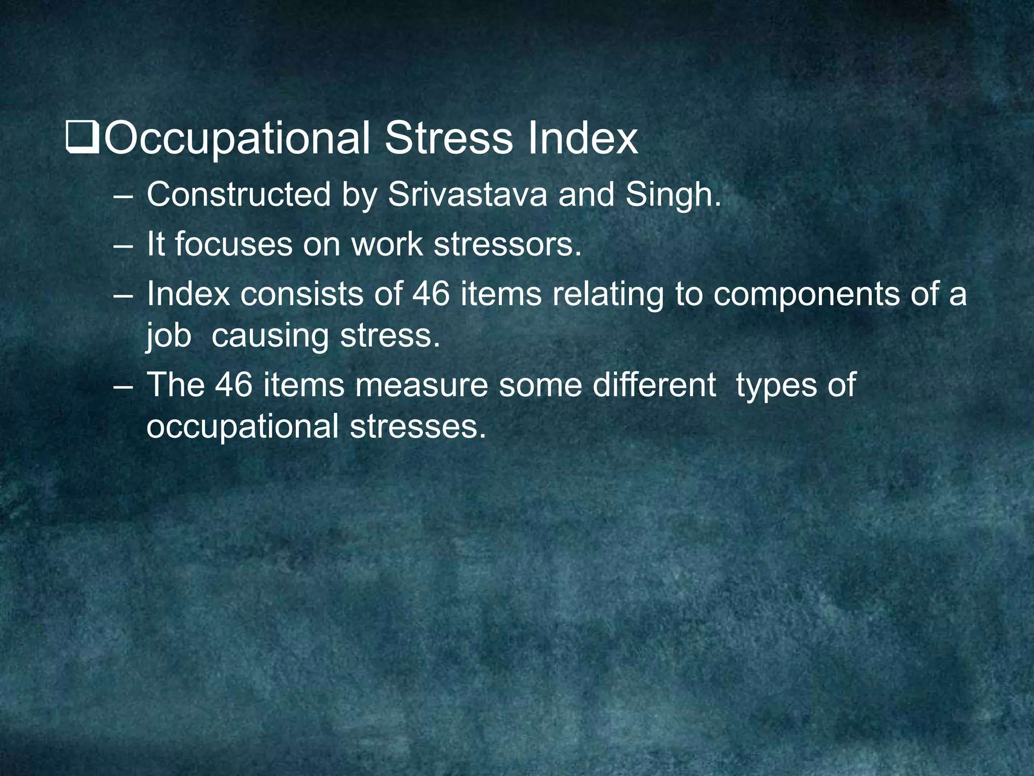 Occupational Stress and its Consequences to Employees | PPTX