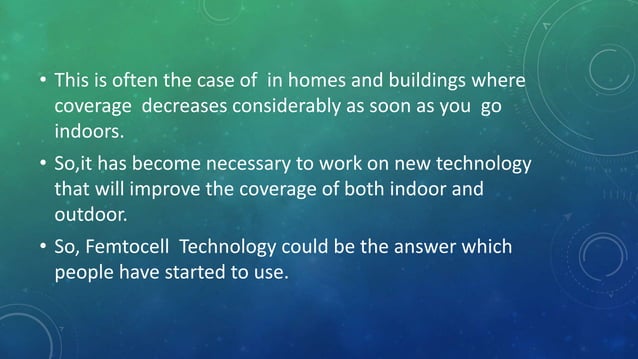 Seminar presentation On Femtocell Technology | PPTX | Computer ...