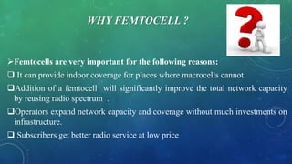 Seminar presentation On Femtocell Technology | PPTX | Computer ...
