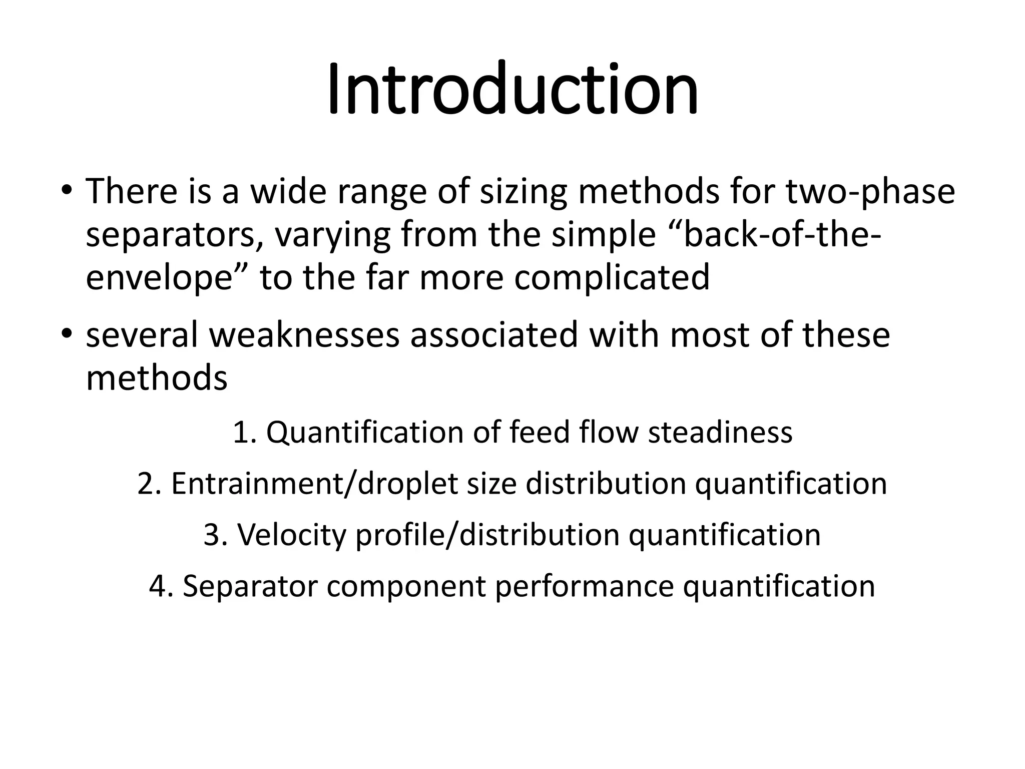 Qualification of separation performance in gas\liquid separation | PPTX