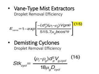 Qualification of separation performance in gas\liquid separation | PPTX