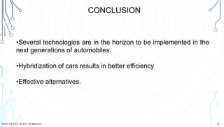 Architecture of EV and HEV | PPTX
