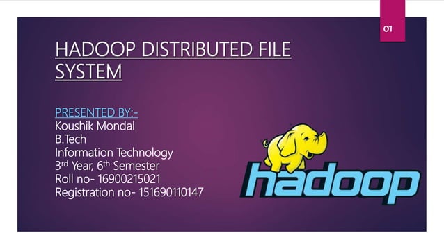 Hadoop Distributed File System | PPTX Hadoop Distributed File System | PPTX
