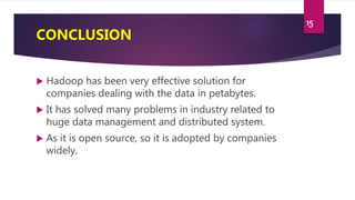 Hadoop Distributed File System | PPTX