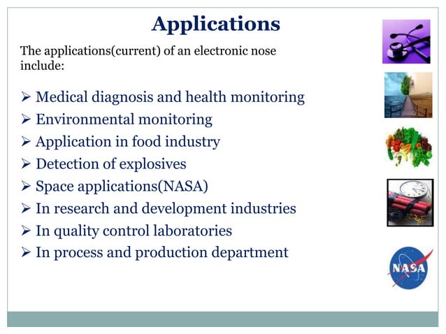 Electronic Nose(e-Nose) | PPTX | Consumer Electronics | Technology & Computing