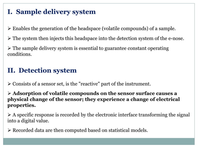 Electronic Nose(e-Nose) | PPTX | Consumer Electronics | Technology & Computing