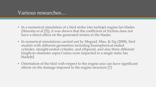 Effect of bird strike on Jet Engine | PPTX