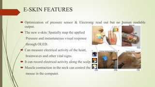 FLEXIBLE ELECTRONIC SKIN | PPTX