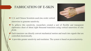 FLEXIBLE ELECTRONIC SKIN | PPTX