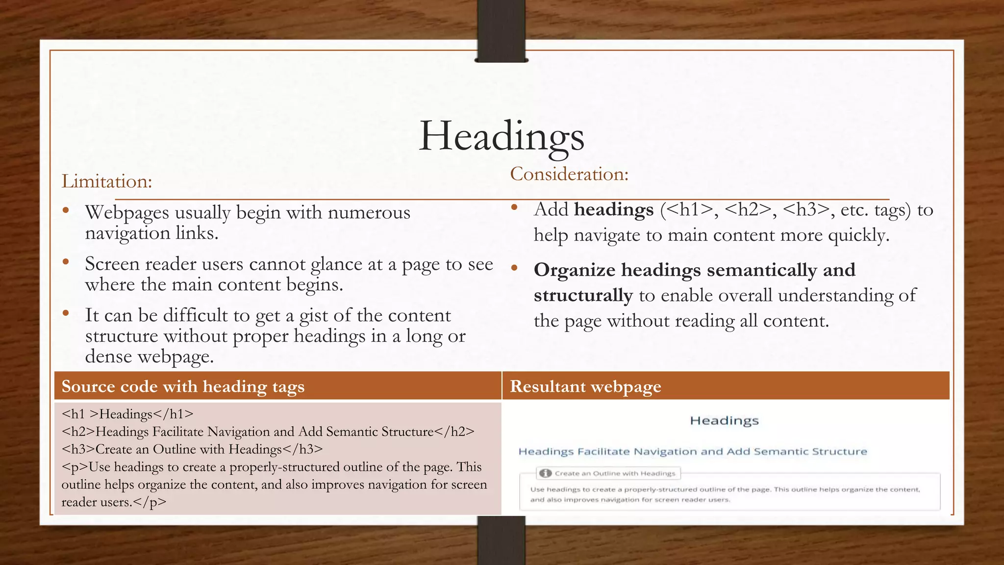 Design Considerations for Web Accessibility | PPTX