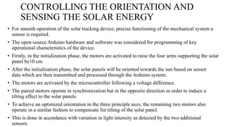 Seminar-solar tracker.pptx | Gas and Electric | Home Utilities