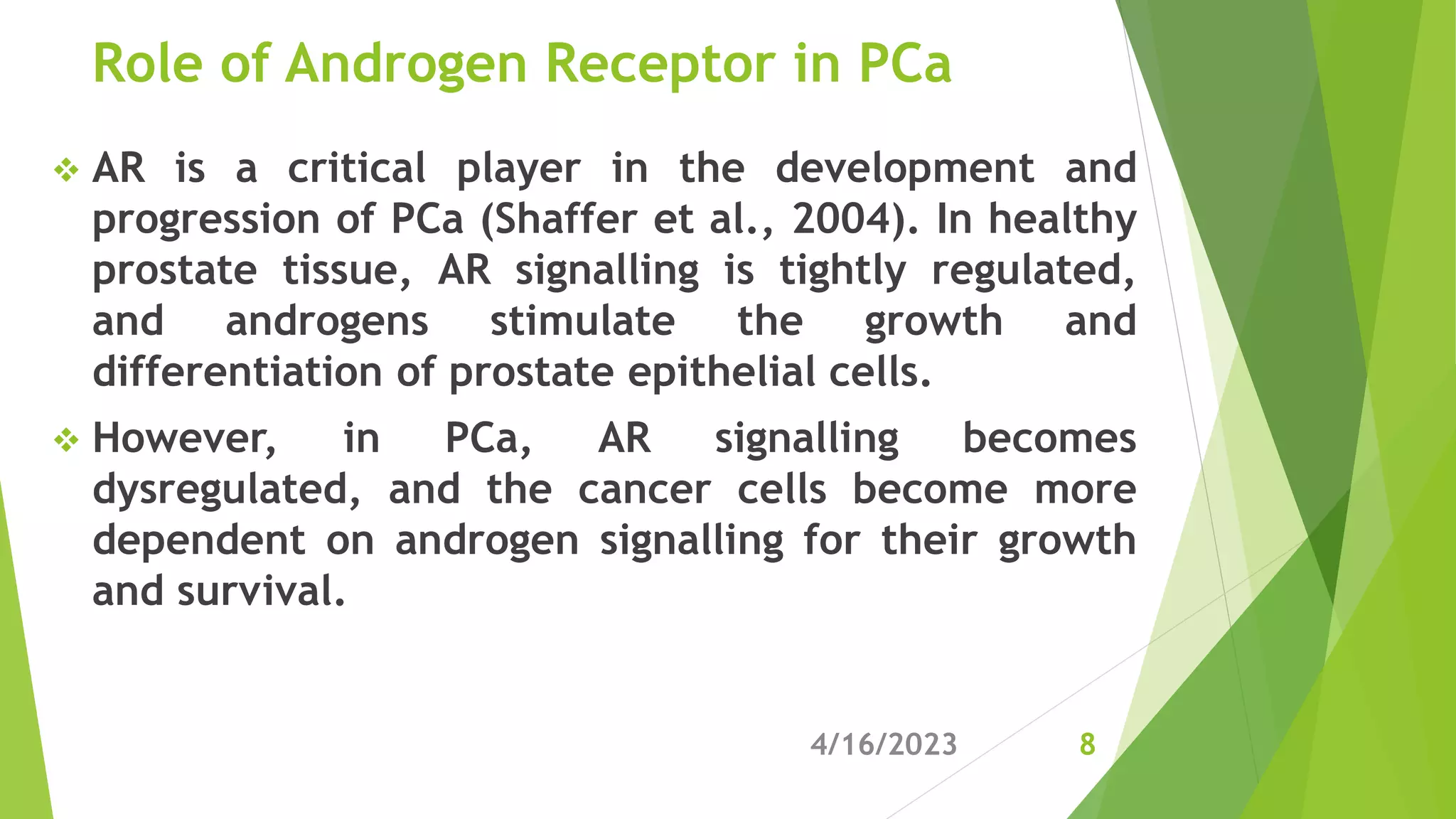 UNLOCKING THE SECRETS OF ANDROGEN RECEPTORS IN PROSTATE CANCER ...