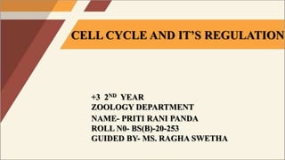 Cell cycle and it's regulation seminar . | PPTX