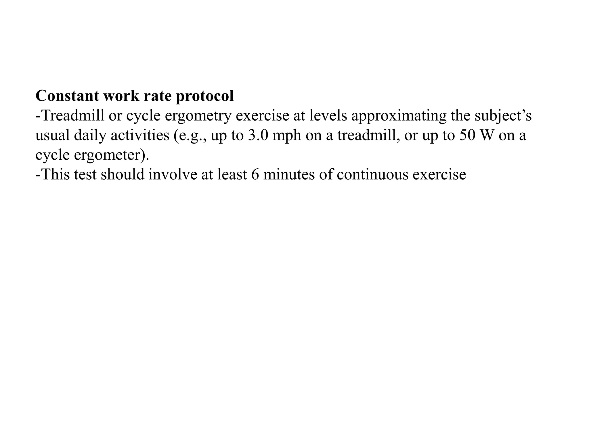 Clinical exercise testing: purpose, modalities, protocol | PPTX