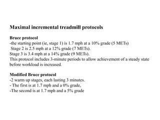 Clinical exercise testing: purpose, modalities, protocol | PPTX