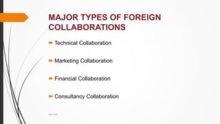 Foreign Collaborations | PPT