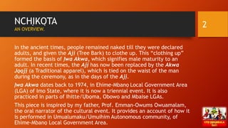 Ịwa Akwa -The Wearing Cloth Ceremony. | PPTX
