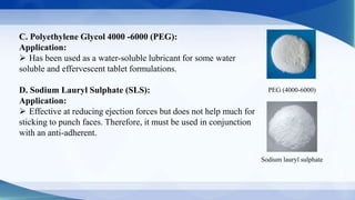 LUBRICANTS USED IN TABLET MANUFACTURING | PPT