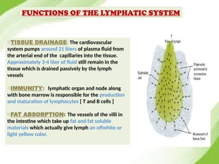 LYMPHOID TISSUE AND LYMPHATICS IN OROFACIAL REGION | PPTX