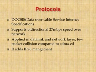 Cable Internet | PPTX | Computer Networking | Computing