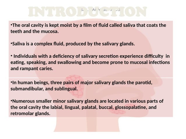 SALIVARY GLANDS - (Major & Minor) | PPTX