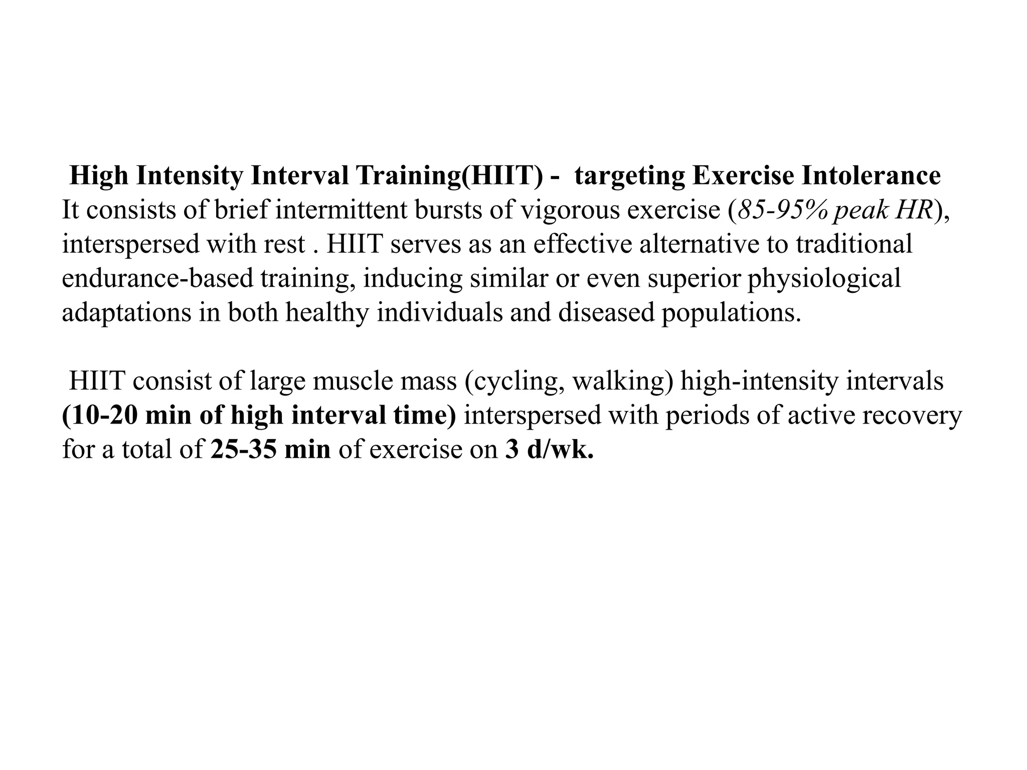 3. Exercise Intolerance and its treatment with exercise-based cardiac ...